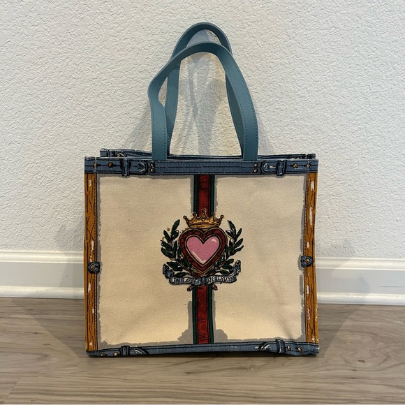 Brighton | Bags | Sale Brighton In Love We Trust 29 Canvas Tote Bag By ...